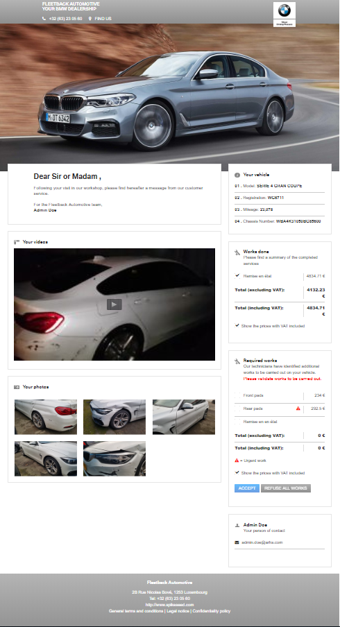 Fleetback User Guide